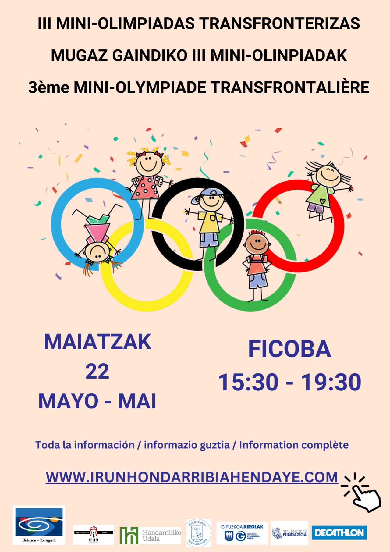 Mini Olimpiadas escolares transfronterizas - Ficoba
